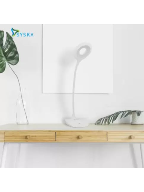 Buy Syska SSK-TL-8602L Rechargeable Table Lamp (24 cm, White) Online At ...