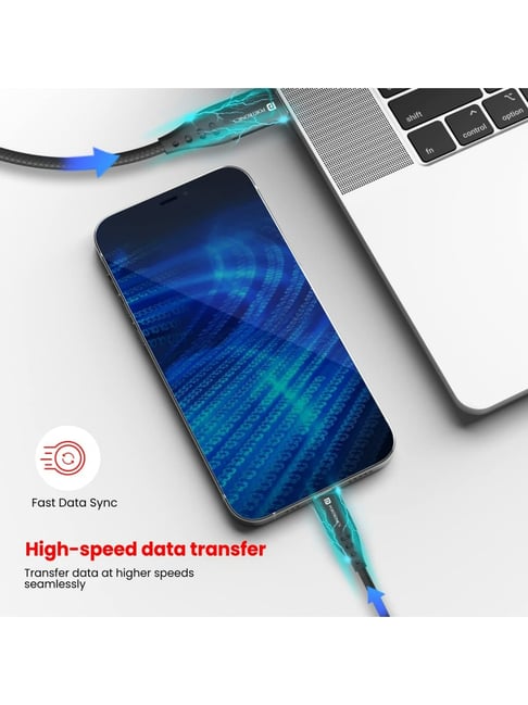 Buy Portronics Konnect C1 20W Charging Cable (Black) Online At Best ...