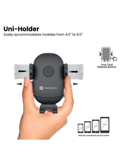 Buy Portronics Clamp M2 Adjustable Car Mobile Phone Holder Online At ...