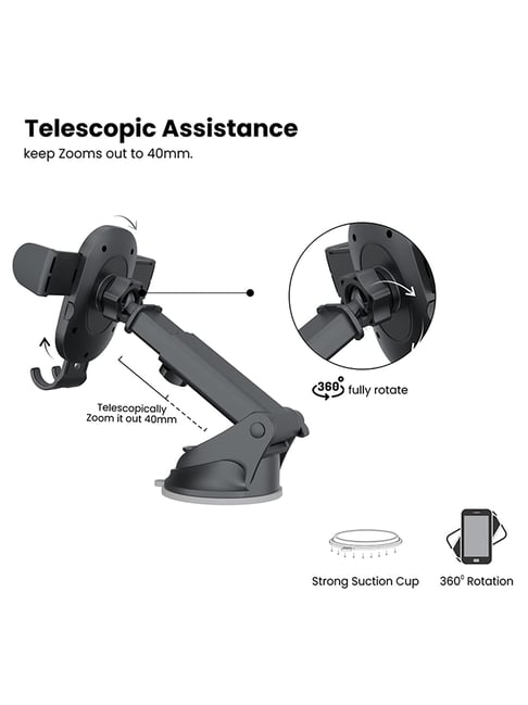 Buy Portronics Clamp M2 Adjustable Car Mobile Phone Holder Online At ...