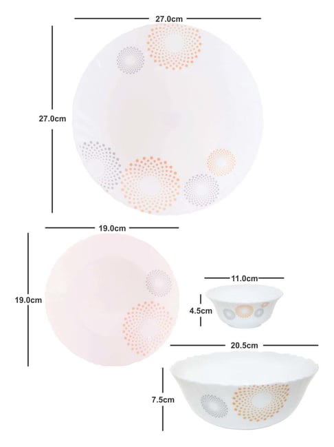 Buy Cello Imperial Multicolor Glass Dinner Set at Best Price @ Tata CLiQ