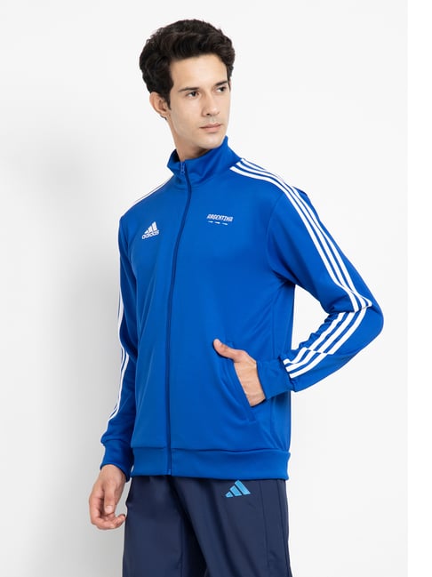 Jackets by adidas in Royal Blue for Men