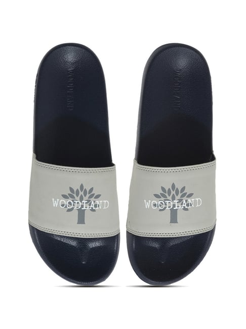 Woodland Men's Grey Slides-Woodland-Footwear-TATA CLIQ