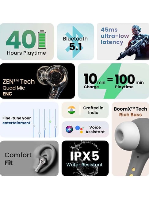Buy Boult Audio Airbass X50 TWS Earbuds ` Online At Best Price @ Tata CLiQ