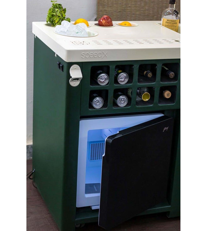 Buy SpeedX Leather Green Home Bars - 30 L Thermodynamic Fridge Online @ Tata CLiQ Luxury