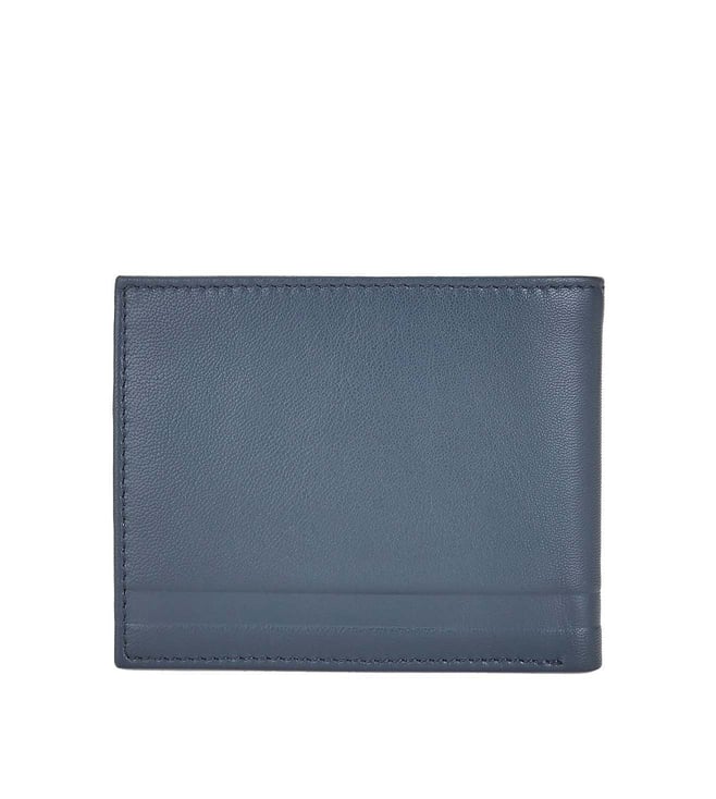 Buy Tommy Hilfiger Navy Bi-Fold Wallet, Card Holder & Keychain Set for ...