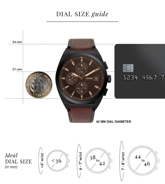 Buy Fossil FS5798 Everett Chronograph Watch for Men Online @ Tata CLiQ ...