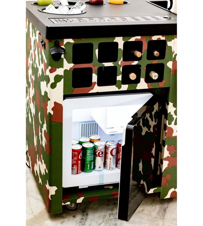 Buy Speedx Model X Home Bars Military Camo Wrap with 25L Fridge Online ...