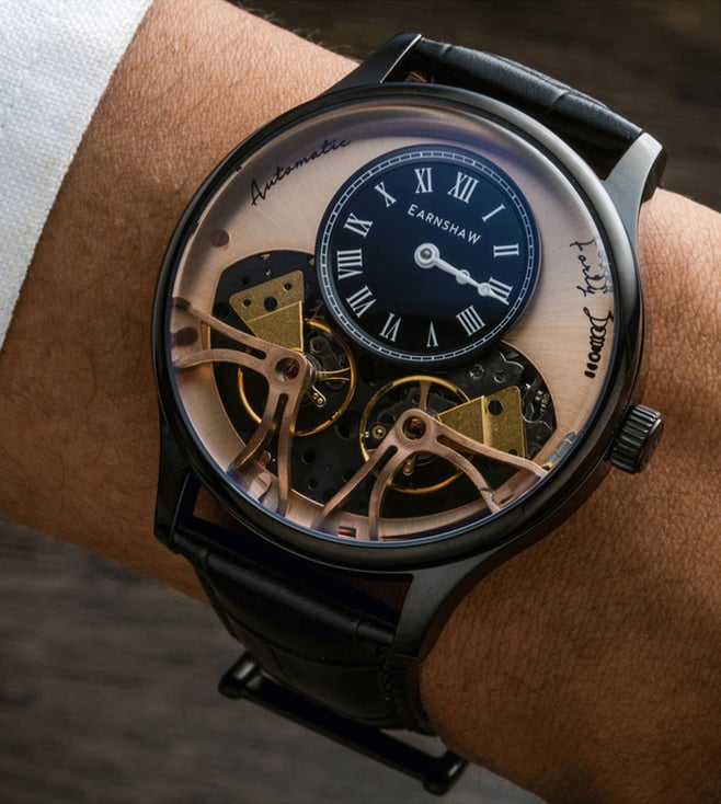 Buy Earnshaw ES-8179-0D Faraday Double Barrel Watch for Men Online ...