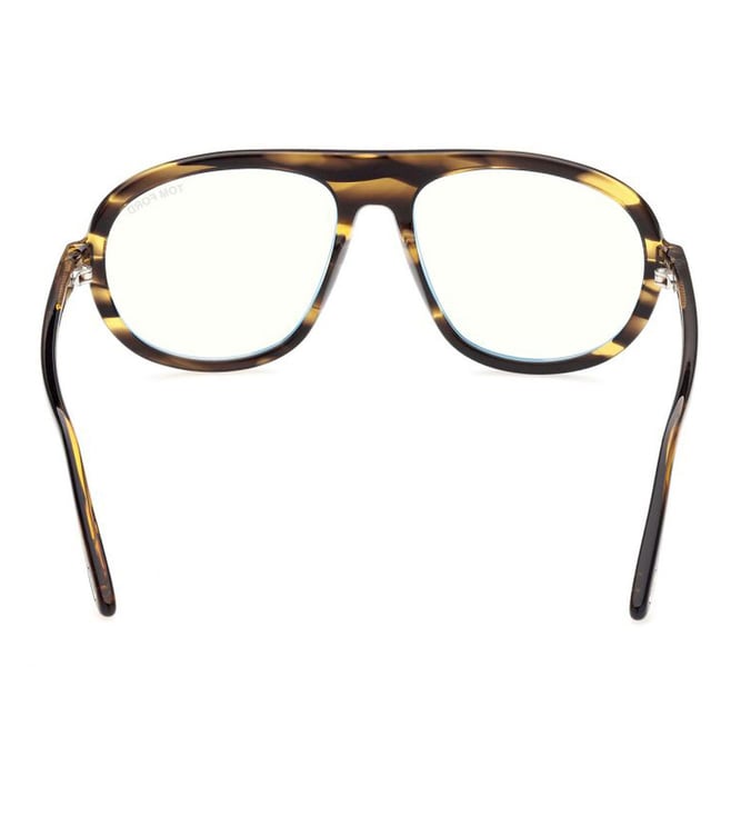 Buy Tom Ford FT5755-B 55 055 Blue Block Pilot Eye Frames for Men Online ...