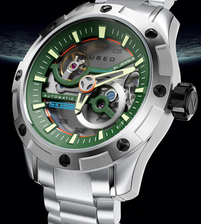 Buy NUBEO NB-6048-11 Pioneer Skeleton Automatic Watch for Men Online ...