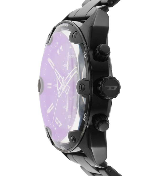 Buy Diesel DZ4609 Spiked Chronograph Analog Watch for Men Online @ Tata ...