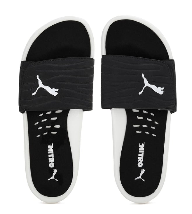 Buy Puma Black Nitrocat V Slide Sandals for Men Online @ Tata CLiQ Luxury