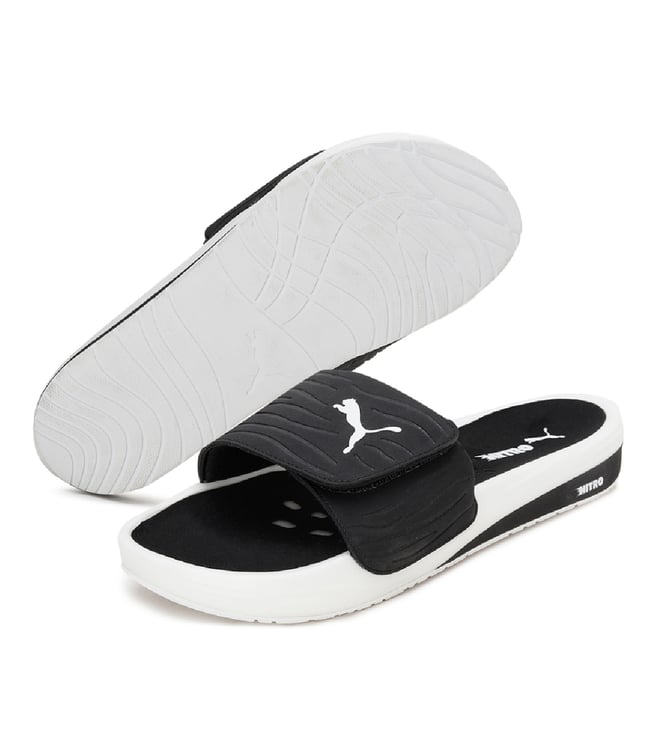 Buy Puma Black Nitrocat V Slide Sandals for Men Online @ Tata CLiQ Luxury