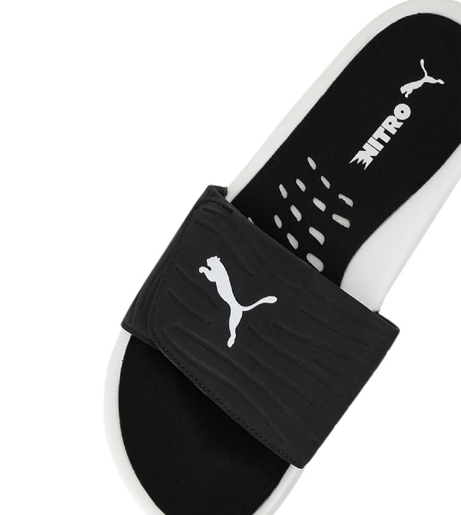 Buy Puma Black Nitrocat V Slide Sandals for Men Online @ Tata CLiQ Luxury