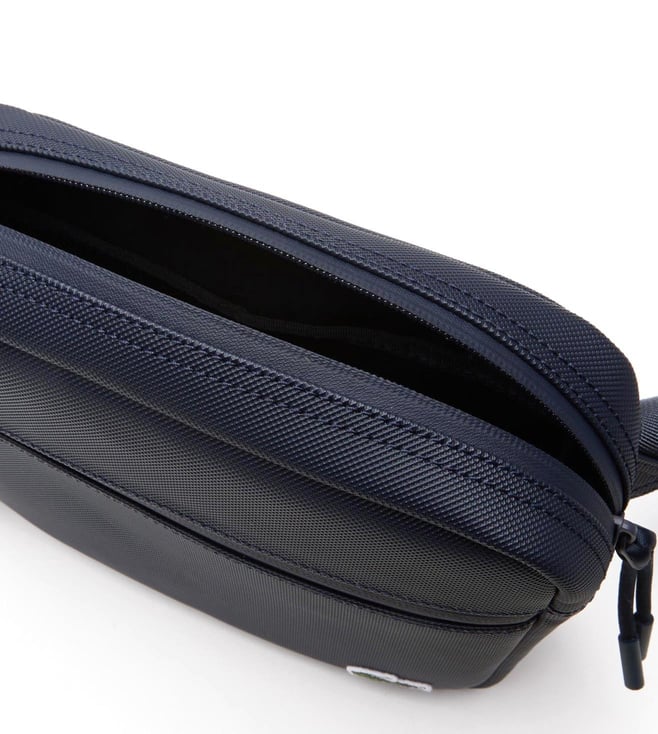 Buy Lacoste Black Medium Exterior Pocket Reporter Bag for Men Online ...
