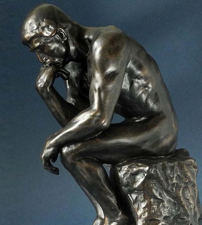 Buy Mould Grey Resin Rodin The Thinker Showpiece Online @ Tata CLiQ Luxury