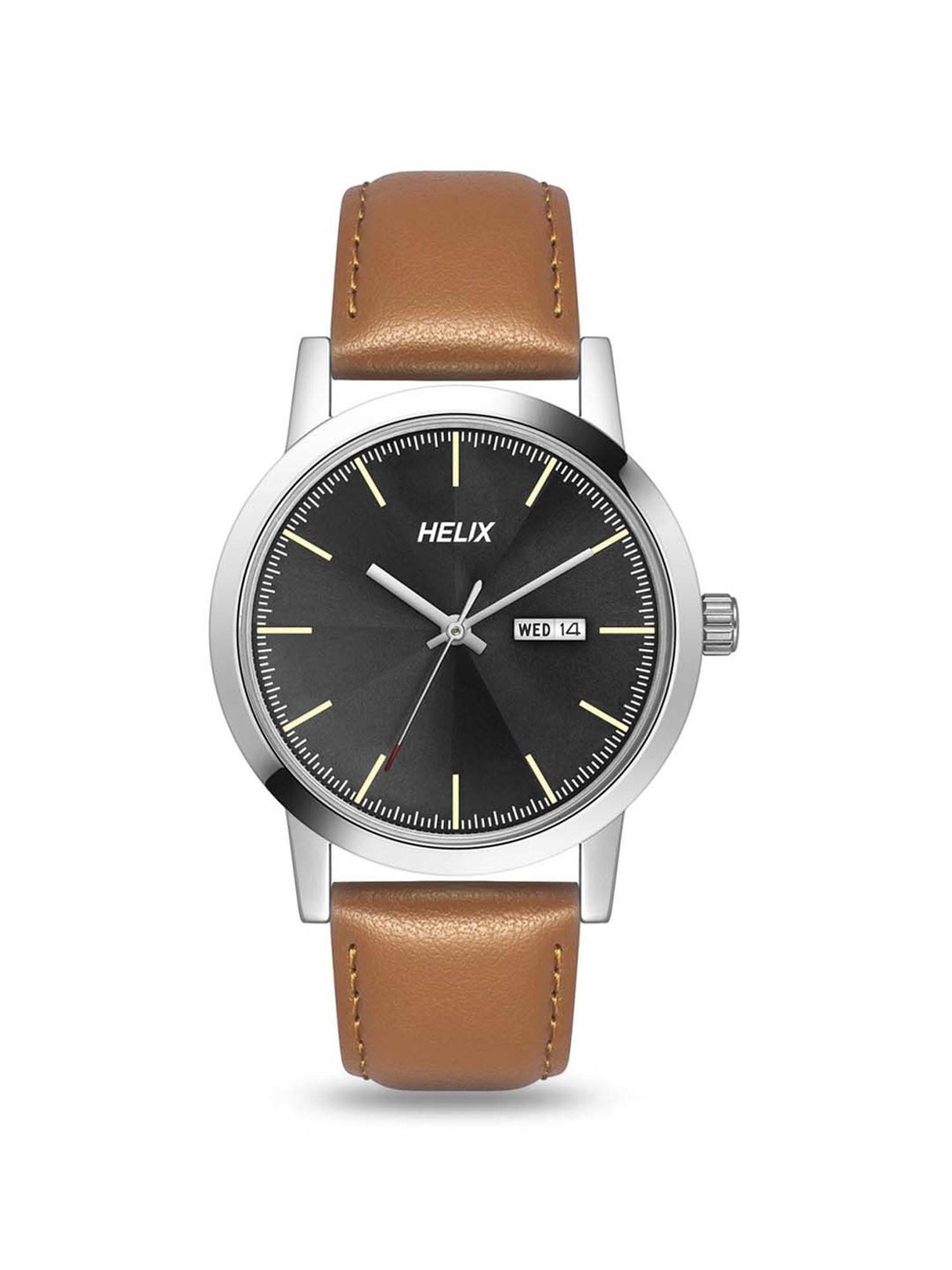 Helix Men Black Analog Watch