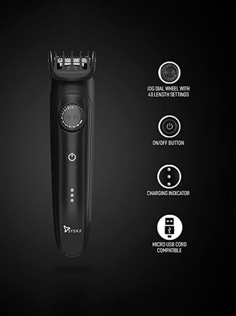 Buy Syska HT900 Corded & Cordless Fully Waterproof Beard Trimmer Online ...