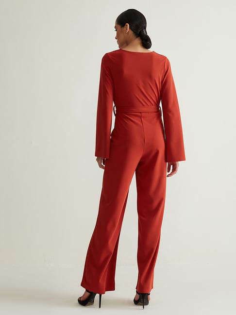 Buy Cover Story Rust Jumpsuit for Women's Online @ Tata CLiQ