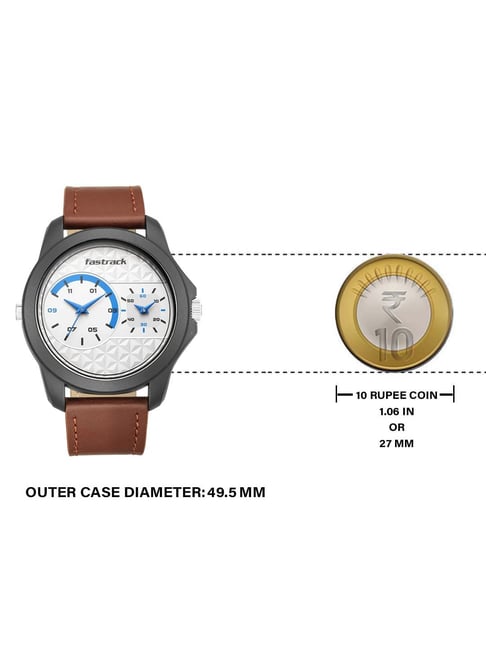 Buy Fastrack NP38042PL01 Dual Time Analog Watch for Men at Best Price ...