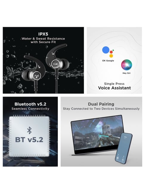 Buy Boat Rockerz 238 Pro Neckband (Active Black) Online At Best Price ...