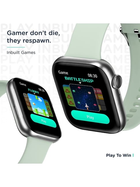 Buy Pebble Cosmos MAX 1.81 inch Display Smartwatch - Mint Green Online ...