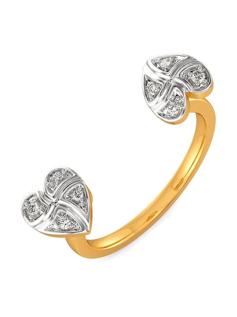 Buy Melorra 14k Gold & Diamond Check Day Out Ring for Women Online At ...