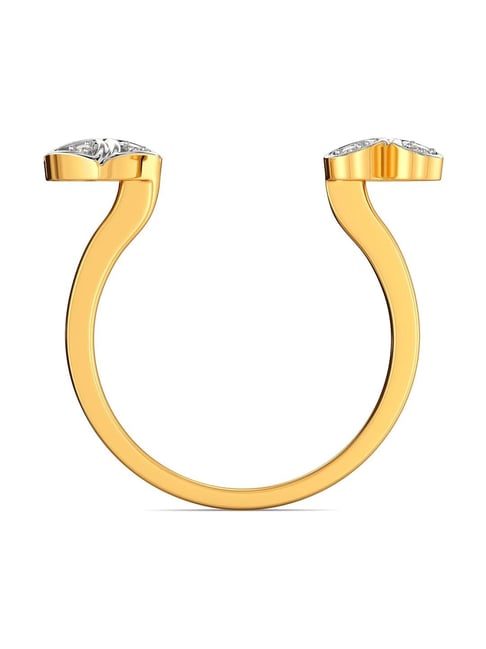 Buy Melorra 14k Gold & Diamond Check Day Out Ring for Women Online At ...