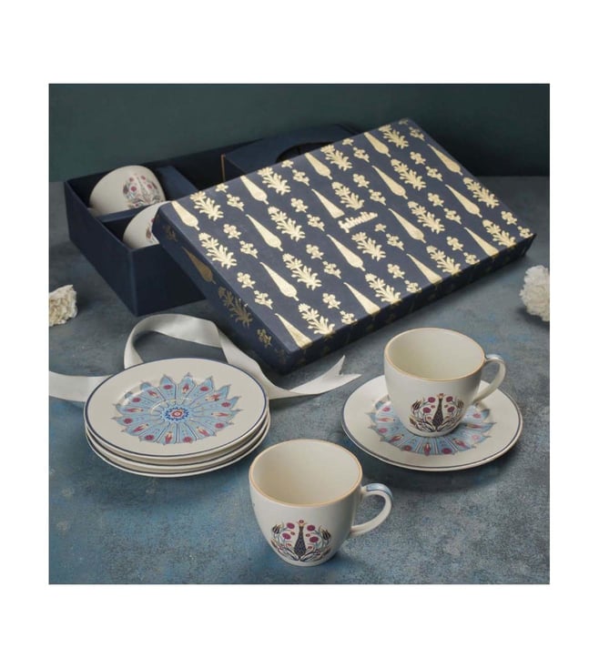 Buy Fabindia Home Lavanya Multicolor Tea Set in Gift Box at Best Price ...