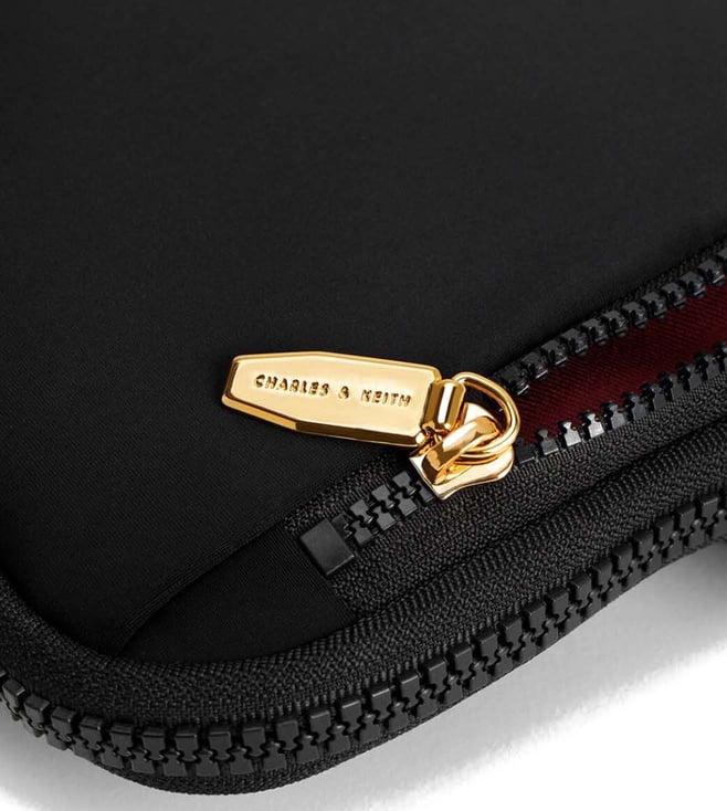 Buy Charles & Keith Black Textured Extra Large Laptop Bag for Women ...