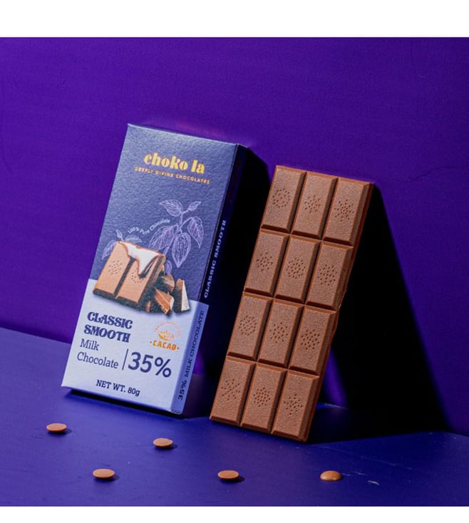 Buy Choko La 35% Classic Smooth Milk Chocolate Bar - 80 g Online @ Tata ...